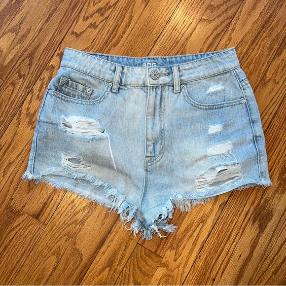 BDG | Shorts | Bdg Super High Rise Cheeky Jean Shorts Light Wash Urban ...